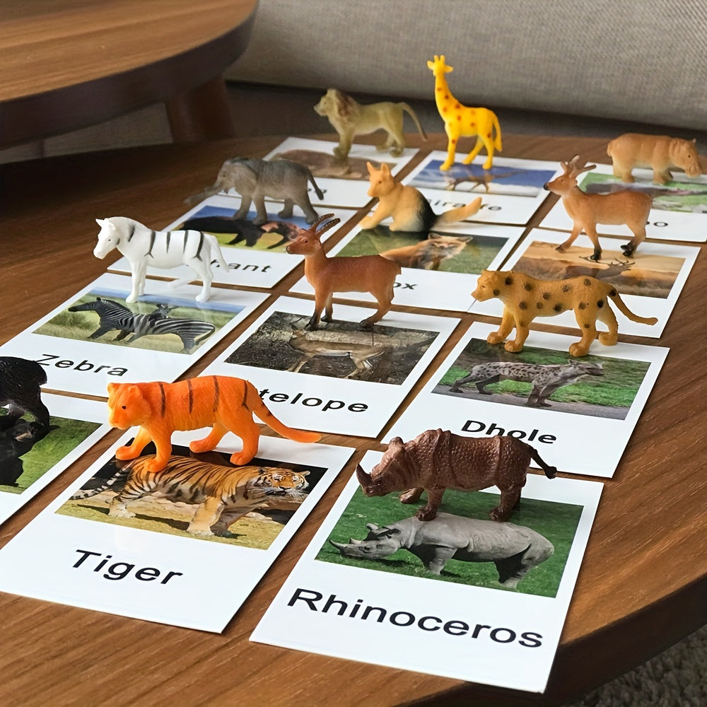 Montessori Animal Matching Card set-matching animal pairs cards
