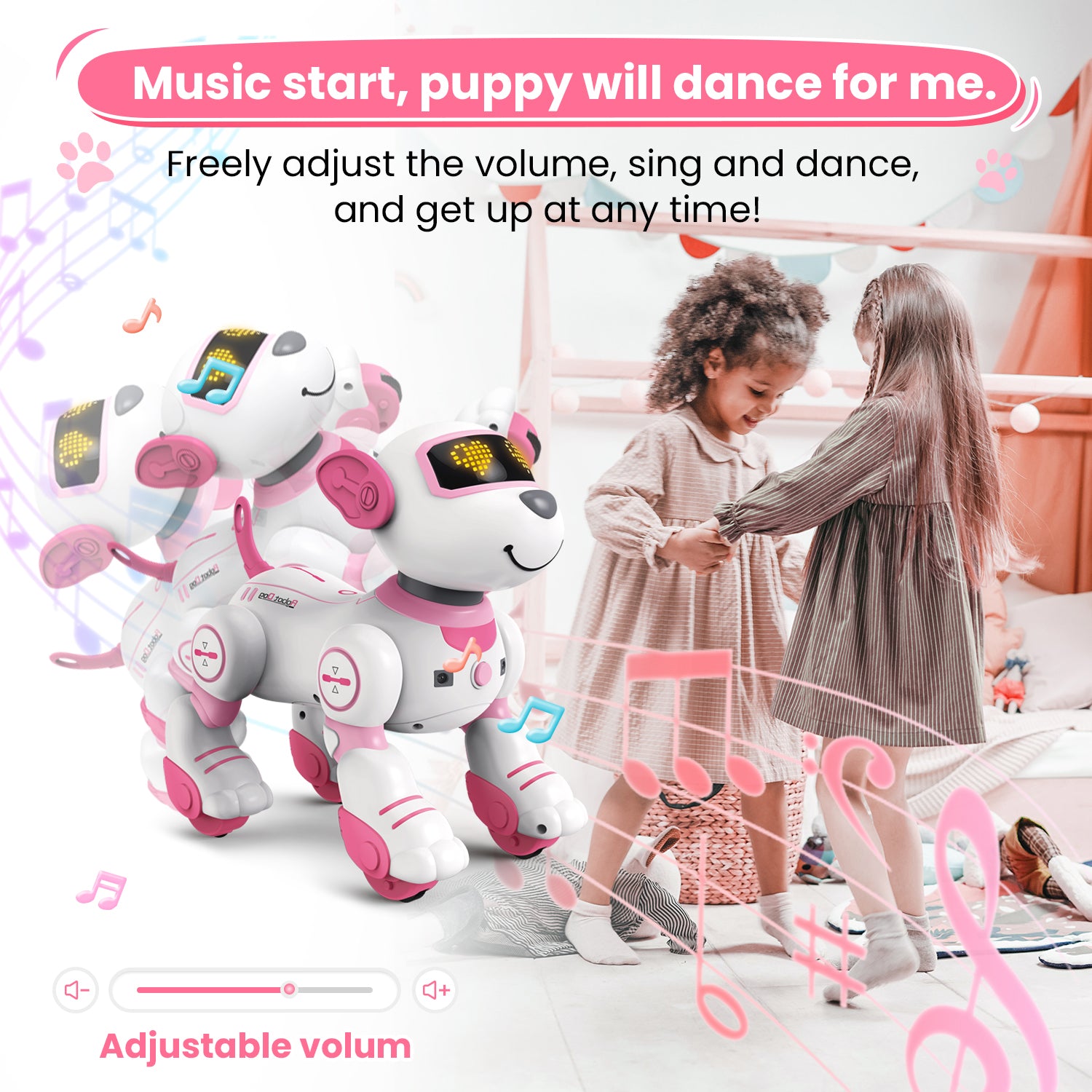 Robot Dog With Touch Function Singing Dancing Walking