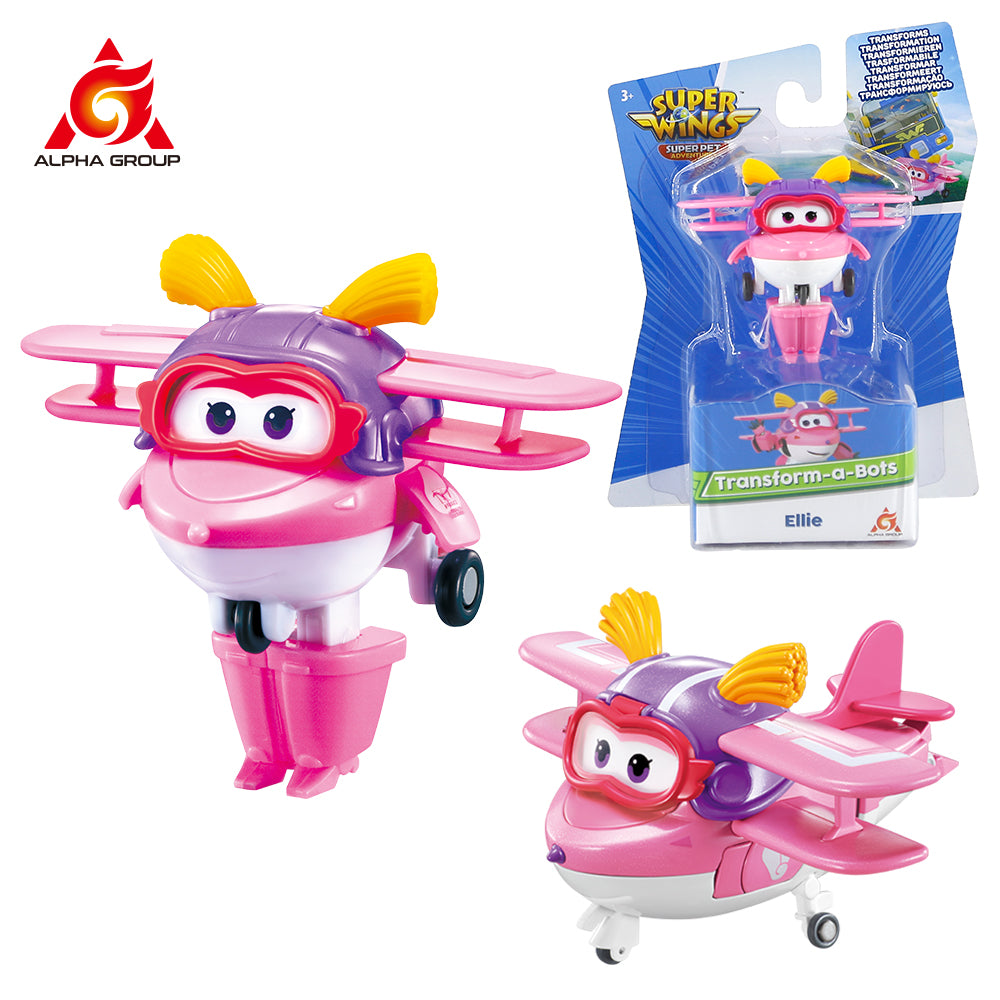 Super Wings Mini Transforming Ellie Robot-mini robot toy