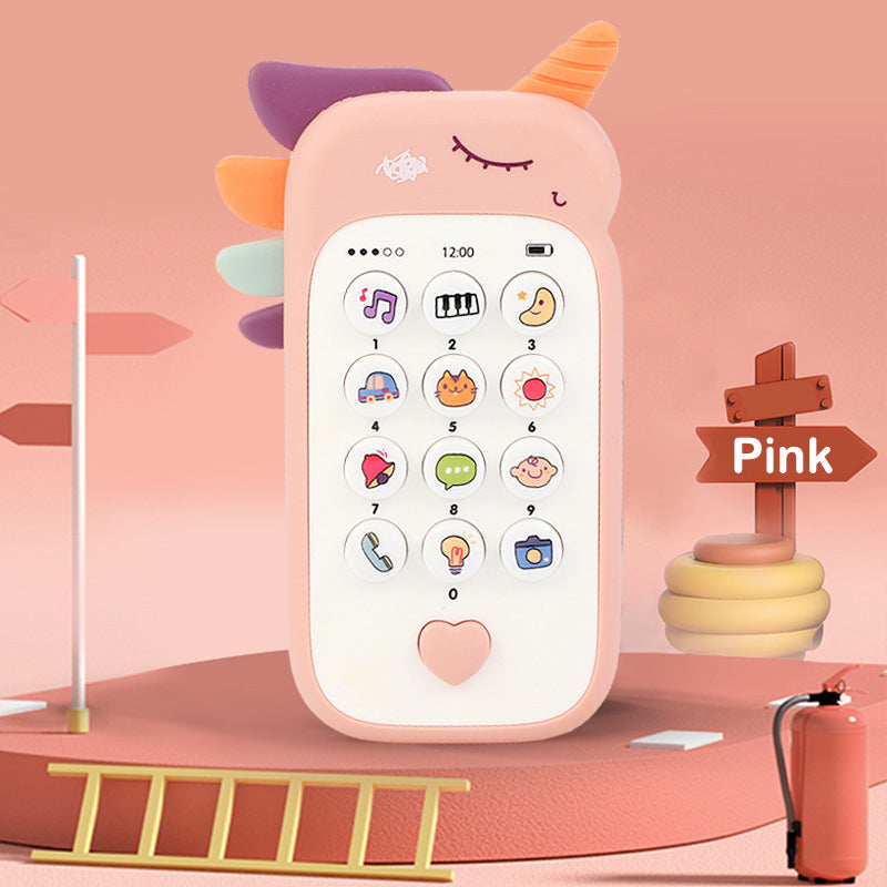 Toy Phone - Baby Phone Toys Cute Telephone Teether Musical Voice Toy